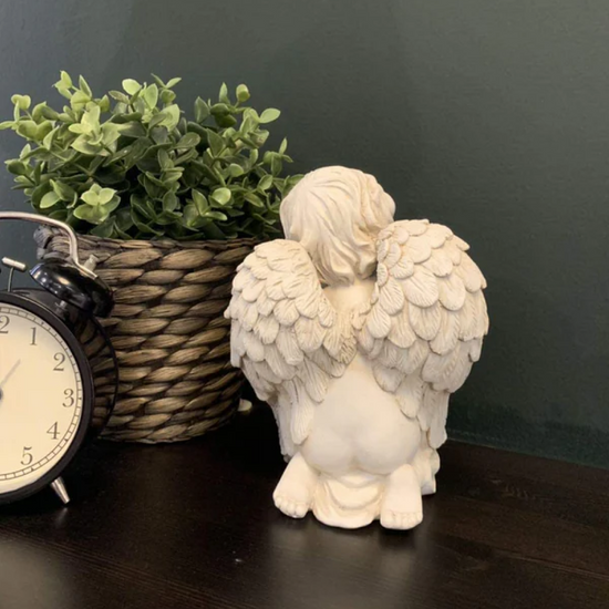 Grasslands Road Cherub with Dog, 7-Inch | Pet Memory Shop Online Store