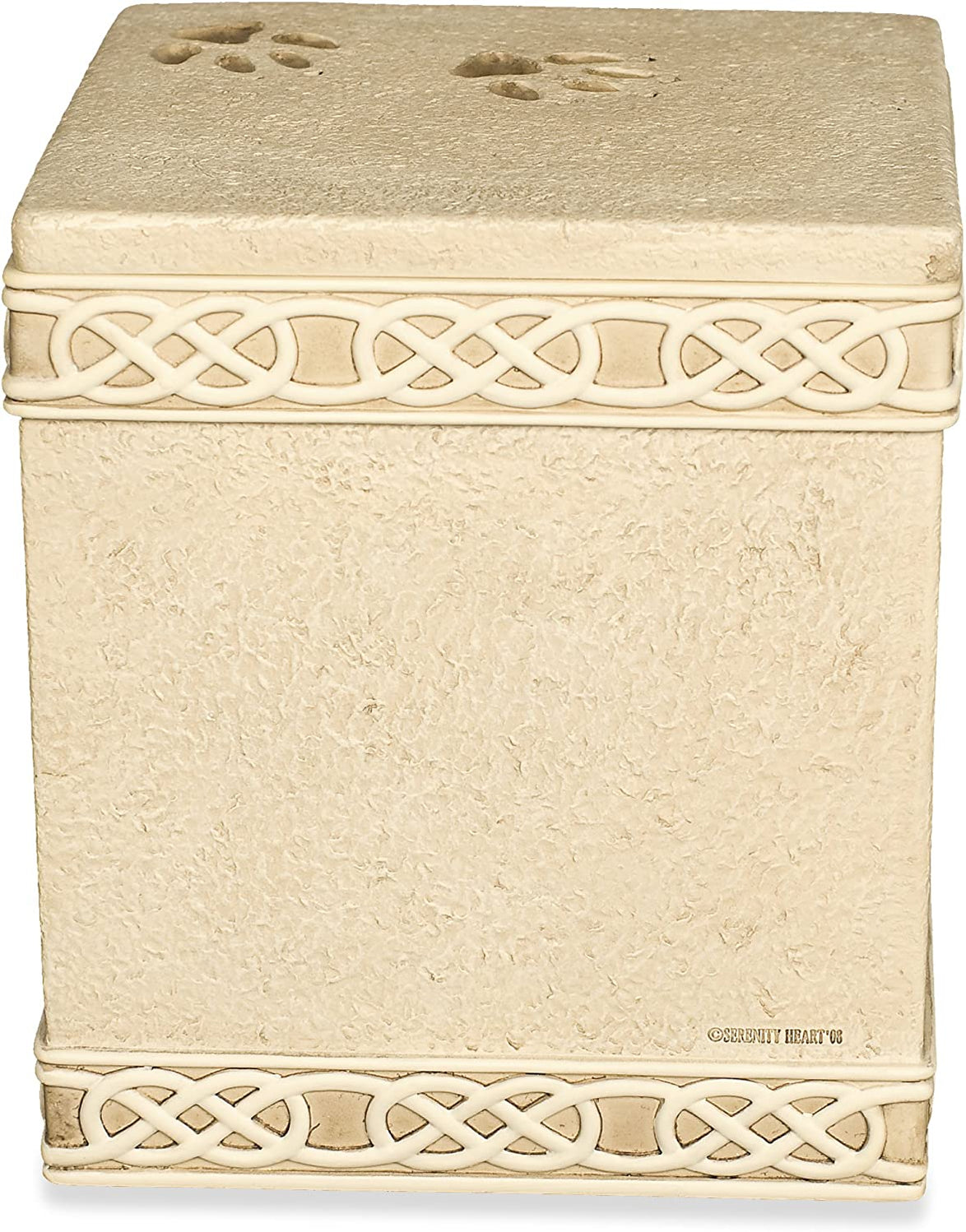 Dog Paw Prints Memory Box, Pet Urn Memorial Made of high-quality resin ...