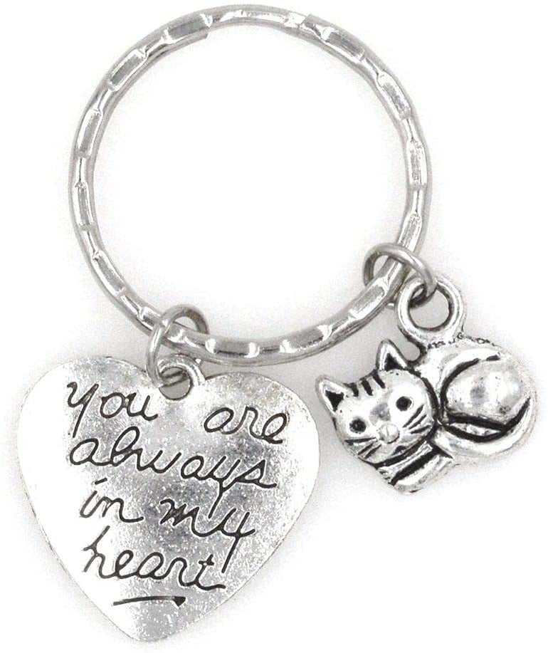 Pet Memorial Sympathy Loss of Loved One Kitty Cat Keychain | Pet Memory ...